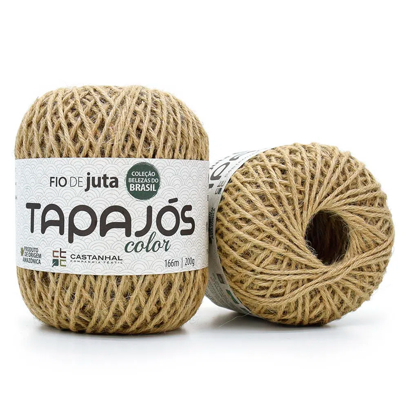 FIO JUTA TAPAJÓS COLOR 200G CASTANHAL - FIO JUTA TAPAJÓS COLOR NATURAL ...